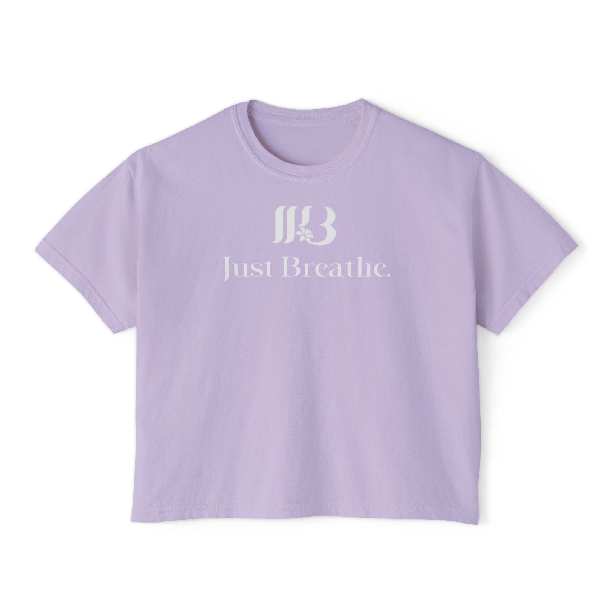 Just Breathe. Women's Boxy Tee – Live Life Breathe Brands